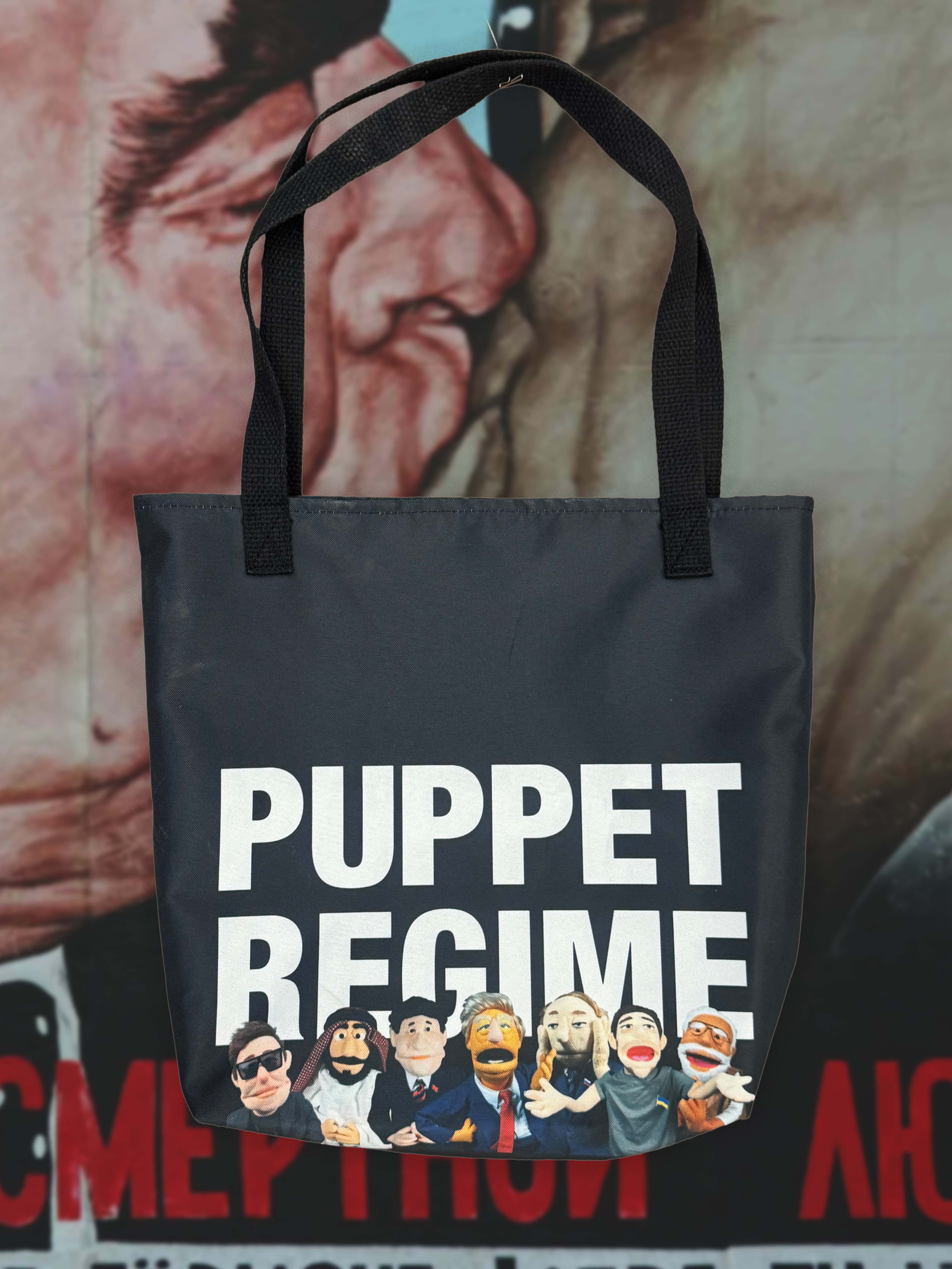 Tote Bag - Regime Logo w/ Cast – Puppet Regime Ministry of Merchandise